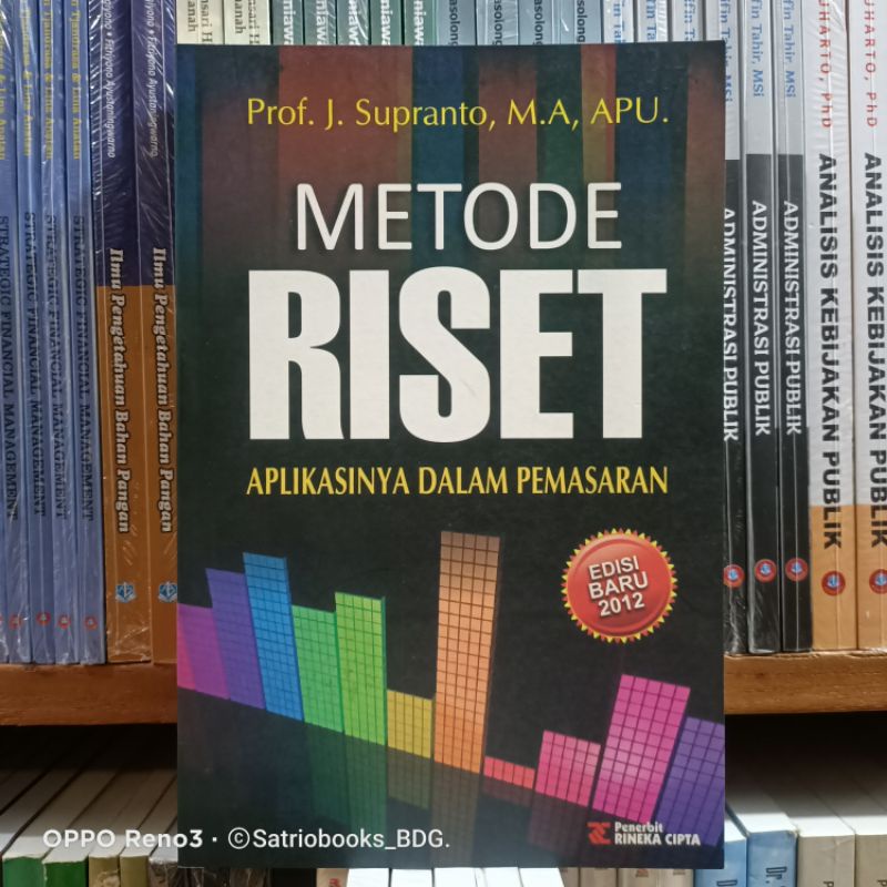 Jual METODE RISET - APLIKASI DALAM PEMASARAN - PROF. J. SUPRANTO, M.A ...