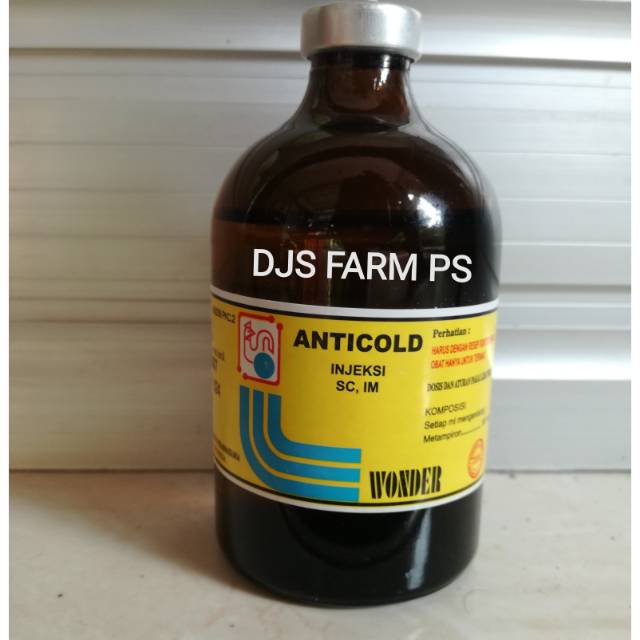Jual Anticold injeksi 50 ml 100 ml Anti cold wonder obat demam panas ...