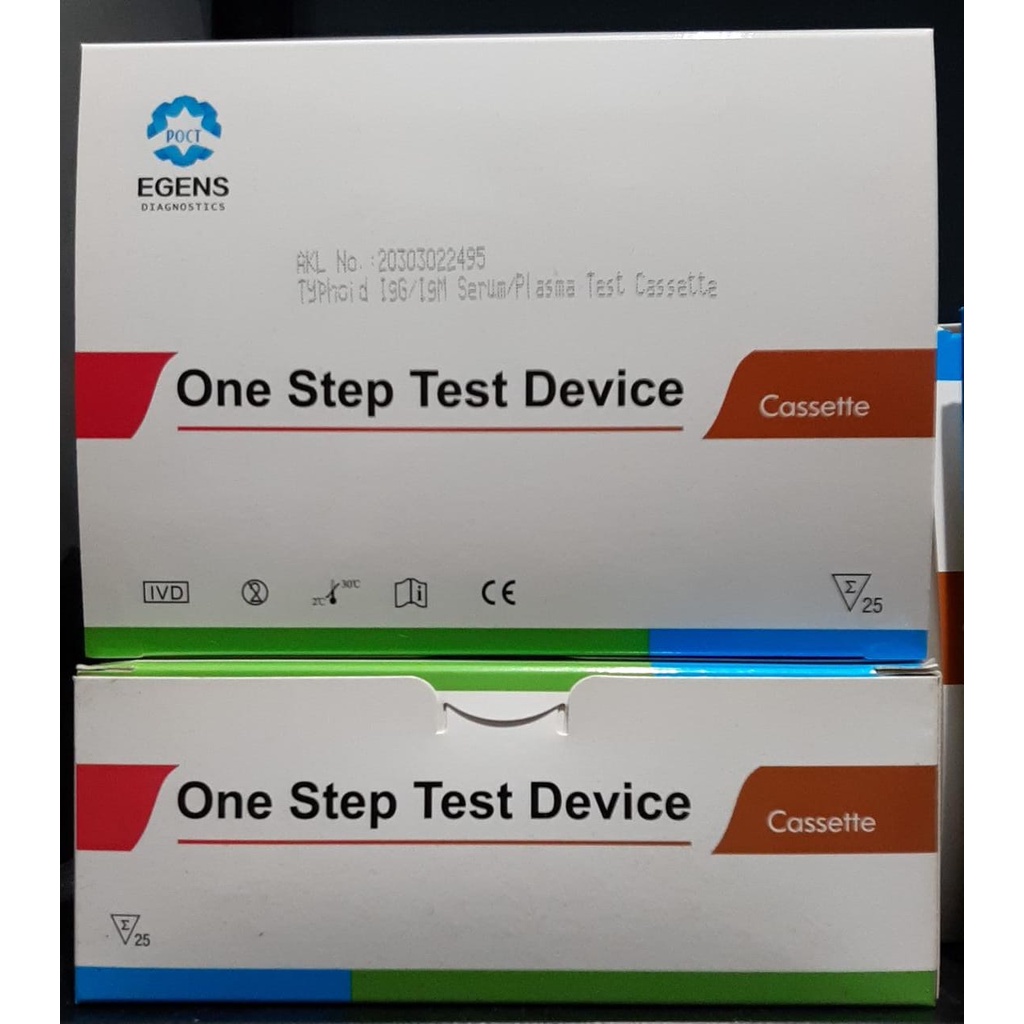 Jual Alat Test Typhoid IgG IgM Cassette Egens | Shopee Indonesia