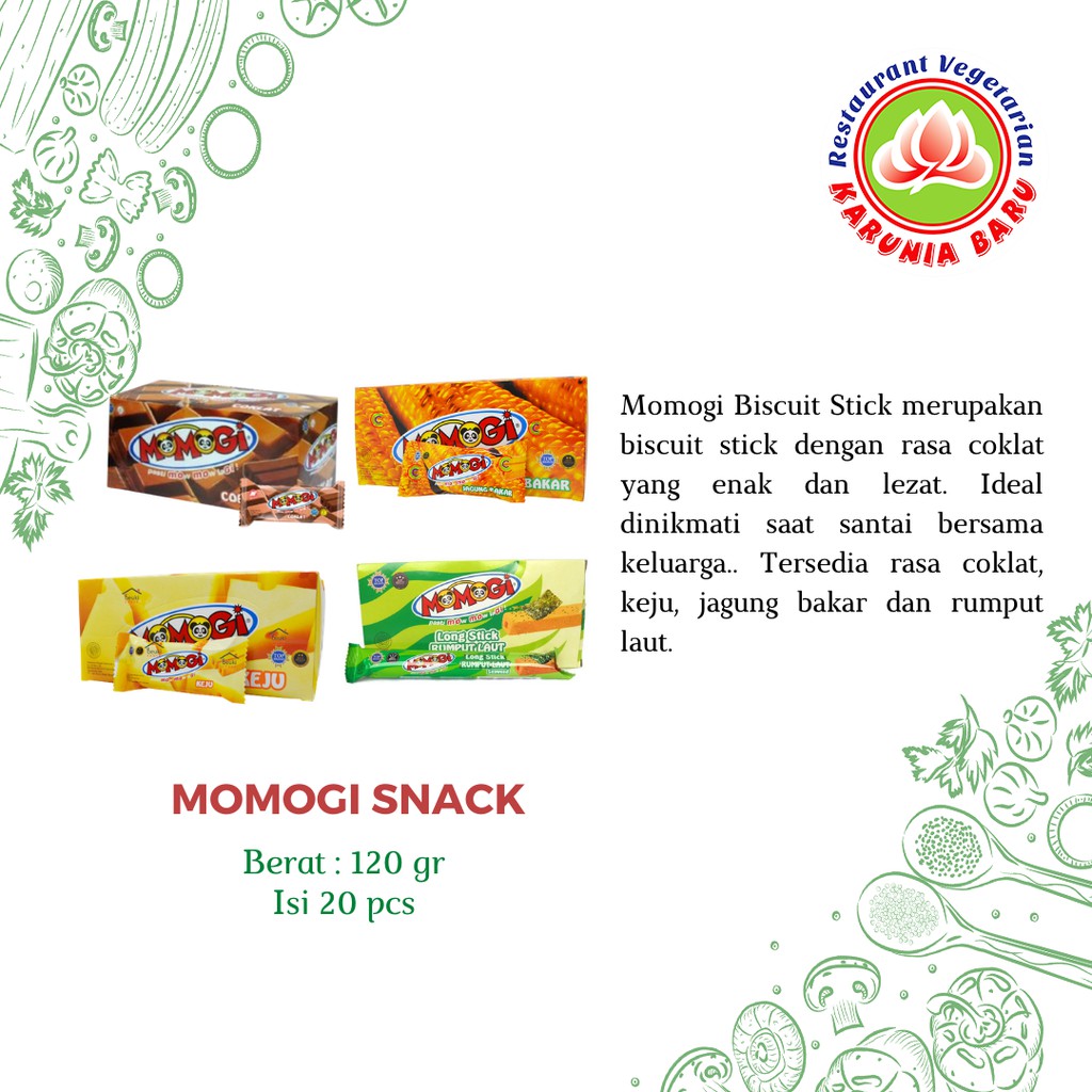 Jual Momogi Snack Varian Rasa 120 gr | Shopee Indonesia