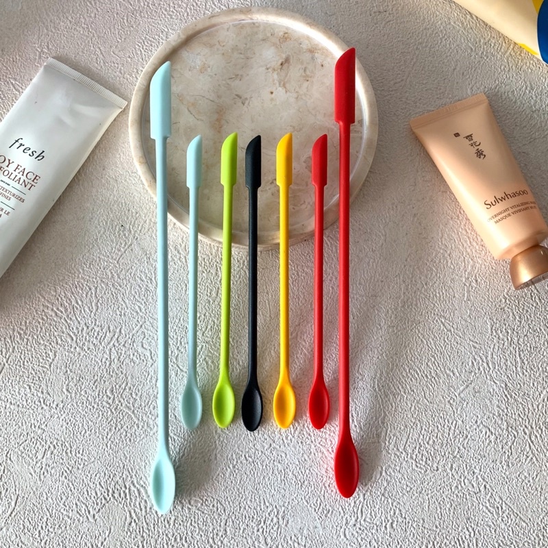 Jual Mini Silicone Spatula untuk skincare makeup | Shopee Indonesia