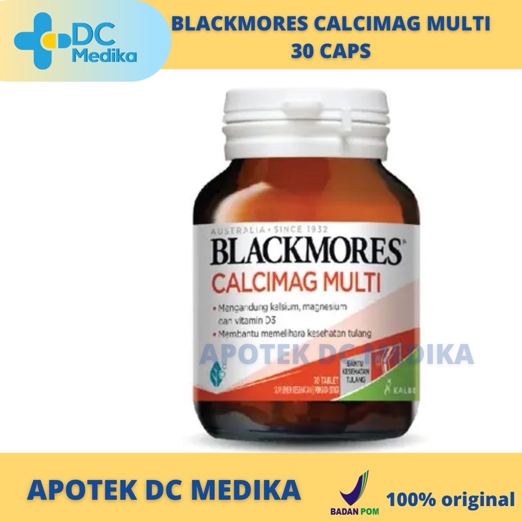 Jual BLACKMORES CALCIMAG MULTI / 30 TABLET / CALCIUM / MAGNESIUM ...