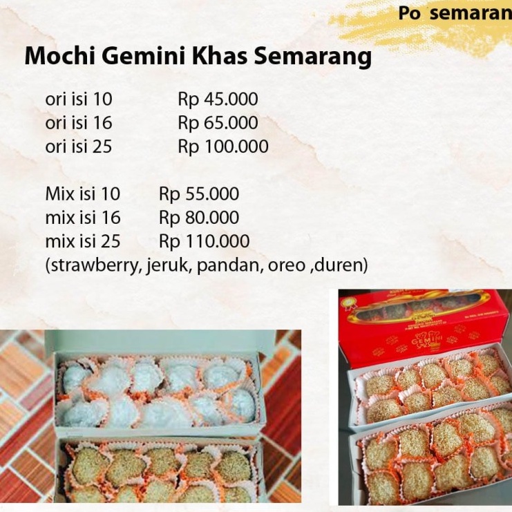 Jual mochi gemini isi 10 | Shopee Indonesia