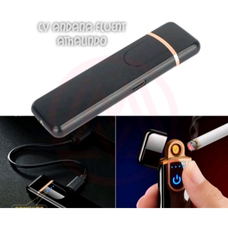 Jual korek api elektrik sentuh korek api cas fingerprint | Shopee Indonesia
