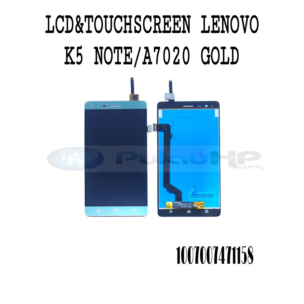 Jual LCD TOUCHSCREEN LENOVO A7020 K5 NOTE GOLD | Shopee Indonesia