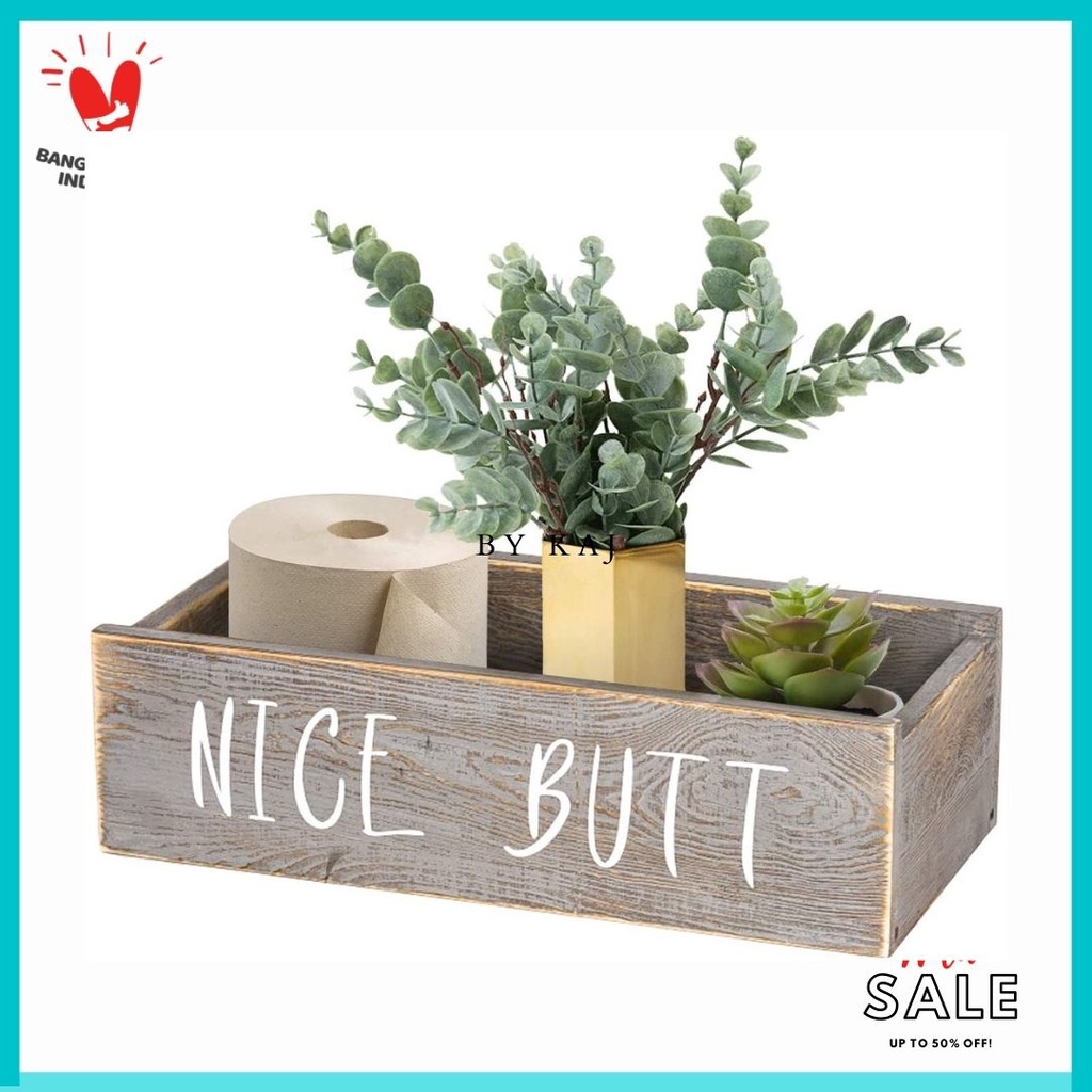 Jual Wooden Storage Box kayu /Toilet Tisu Roll Holder /Kotak Kayu Pinus ...