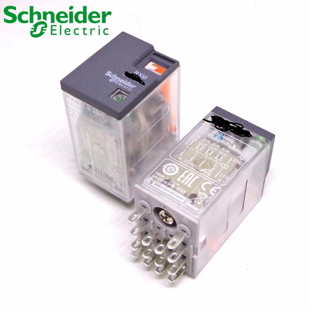Jual SCHNEIDER RELAY PLUG IN 4CO 3A DENGAN LED 24VDC RXM4LB2BD | Shopee Indonesia