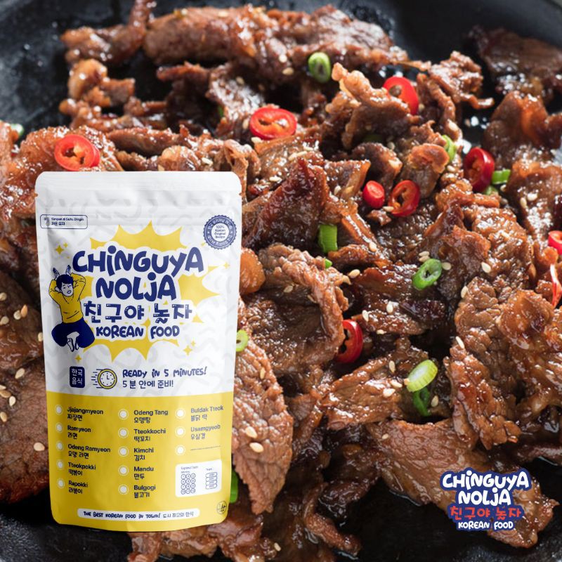 Jual Chinguya Nolja - Bulgogi / Daging Slice / Korean BBQ Instan Hallal ...