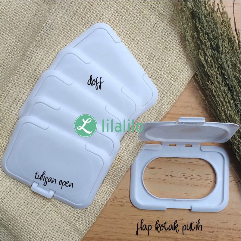 Jual FLAP TISSUE / TUTUP TISSUE BASAH PUTIH HITAM (5 PCS) | Shopee ...