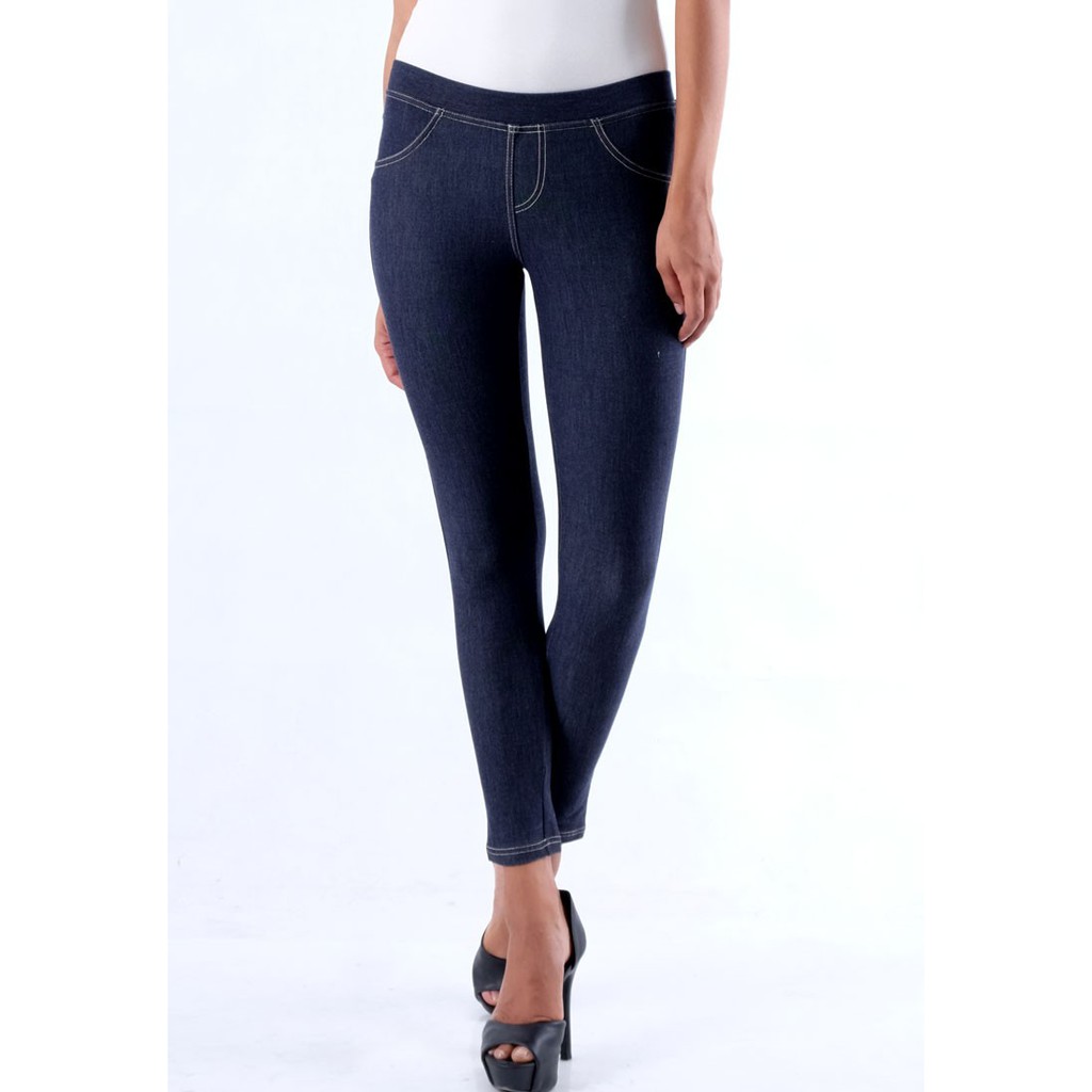 Jual POINT ONE Navy Denim Premium Jegging- 297861 Legging | Shopee ...