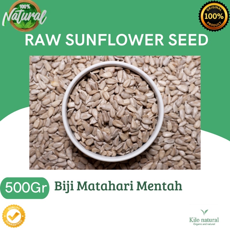 Jual Raw Sunflower Seed Natural 500gr / Biji Matahari Mentah 500gr ...