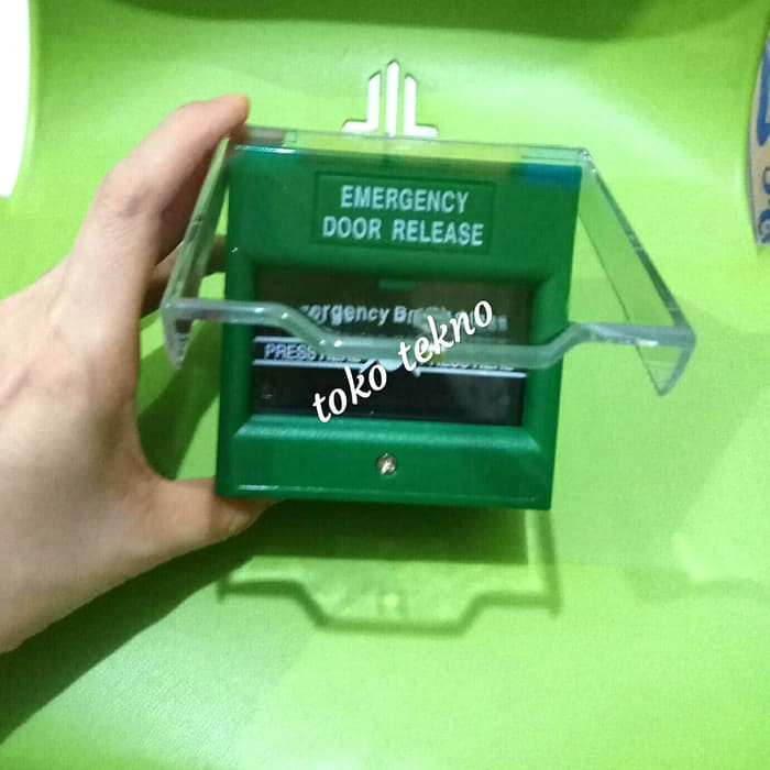 Jual Breakglass Hijau + Tutup Acrylic Plastik 1 set ( Break glass ...