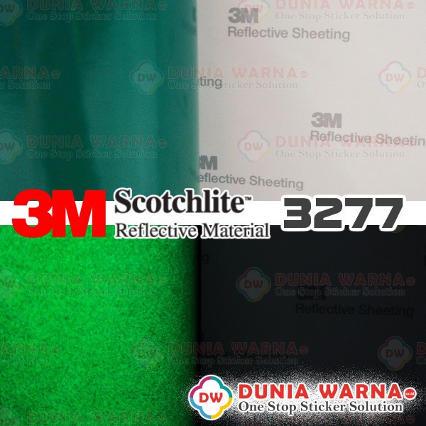Jual [ECERAN] 24in 3M 3200-77 GREEN Hijau 3277 Sticker Reflektif ...