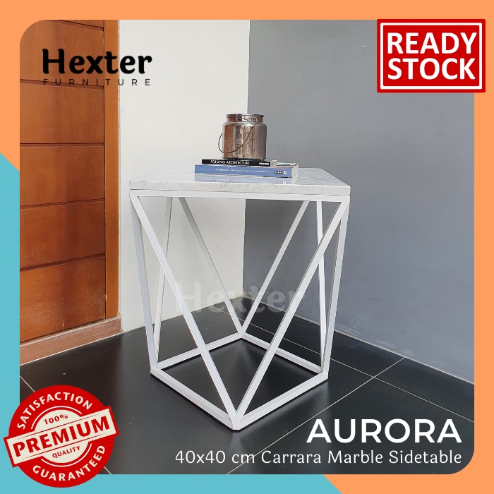 Jual AURORA - Meja Tamu Samping Sofa Marmer Carara Table Marble Carrara ...