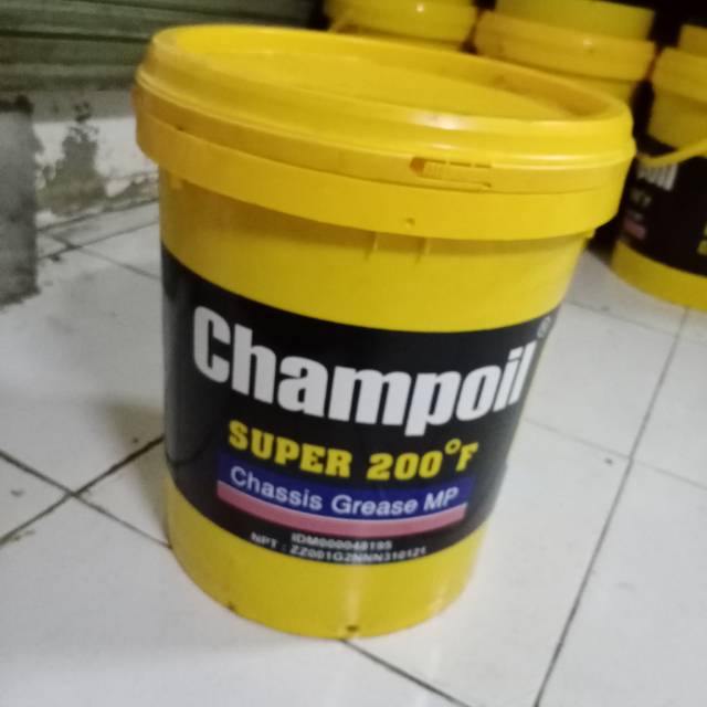 Jual Minyak Gemuk Champoil super 200F / 300F chassis grease MP 15Ltr ...