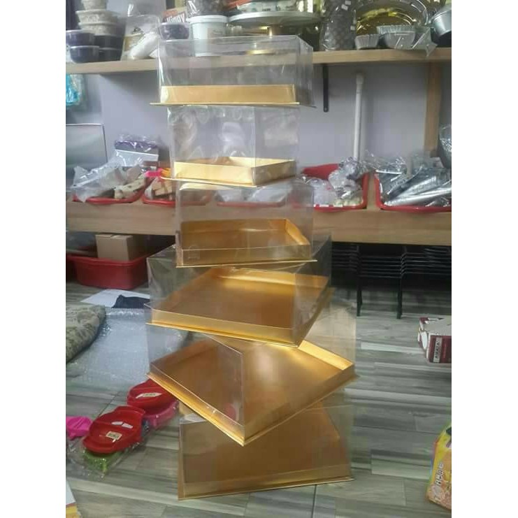 Jual Box Mika Gold 22x22x15cm | Shopee Indonesia