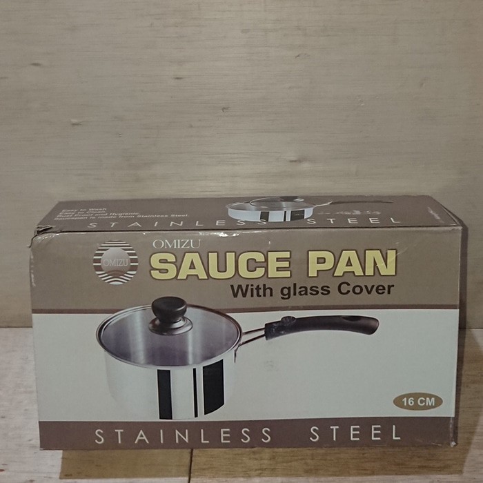 Jual Panci Saos Susu Stainless Tutup Kaca Omizu | Shopee Indonesia