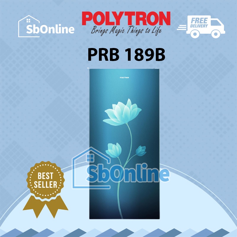 Jual Kulkas 1 Pintu Polytron Metal Door Series – PRB 189B – 180 Liter | Shopee Indonesia
