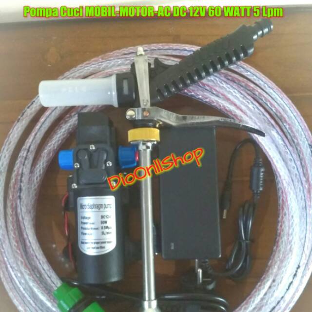 Jual Pompa Cuci Mobil Motor AC 60 Watt 5 Liter Per Menit High Pressure ...