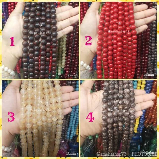 Jual Bahan Batu Agate Polos 10mm | Shopee Indonesia