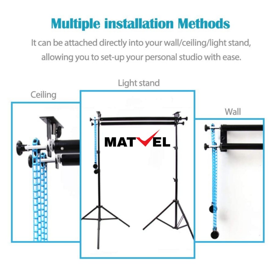 Jual MATVEL Expander 1 2 3 4 6 Set Roller Background Studio Backdrop ...