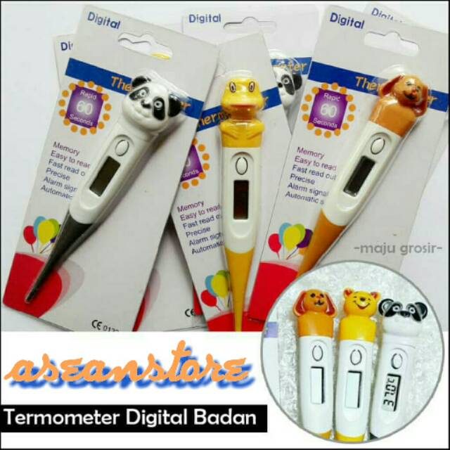 Jual Termometer karakter / termometer digital / termometer anak ...