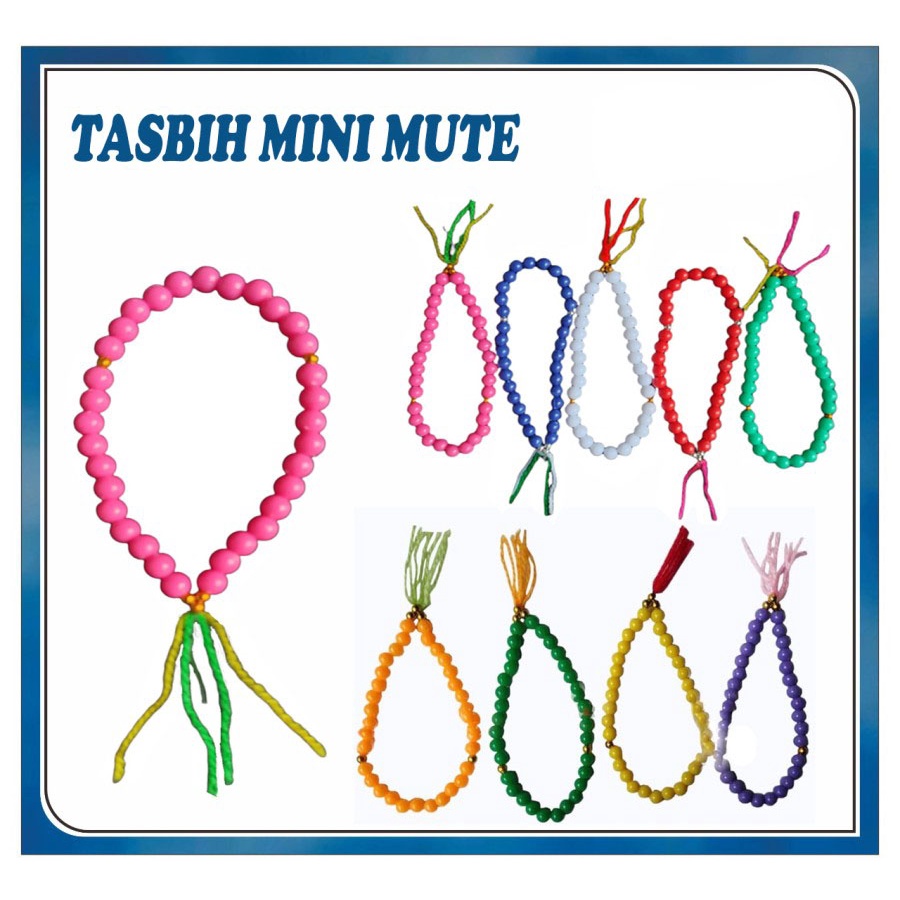 Jual Tasbih Mutiara Mute Kecil 33 / Tasbih Mute Mini 33 Souvenir Tasbih ...