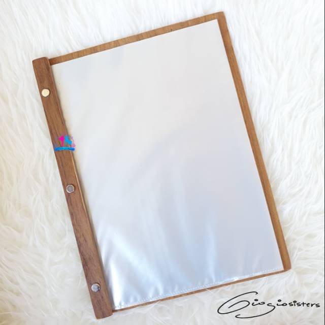 Jual Buku Menu Cover Kayu | Wooden Menu Book | Papan Menu Kayu Wood ...