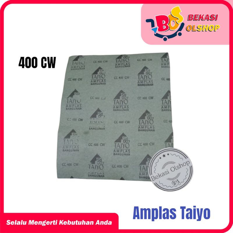 Jual Amplas Taiyo CC 400 CW Abrasive Paper | Shopee Indonesia