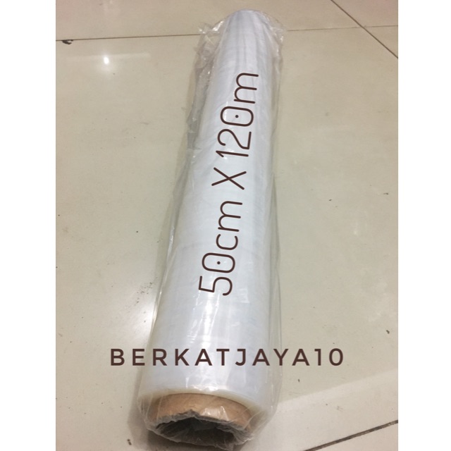 Jual Streching Film 50 cm x 120 m (17 micron) Plastik Wrapping Strech ...