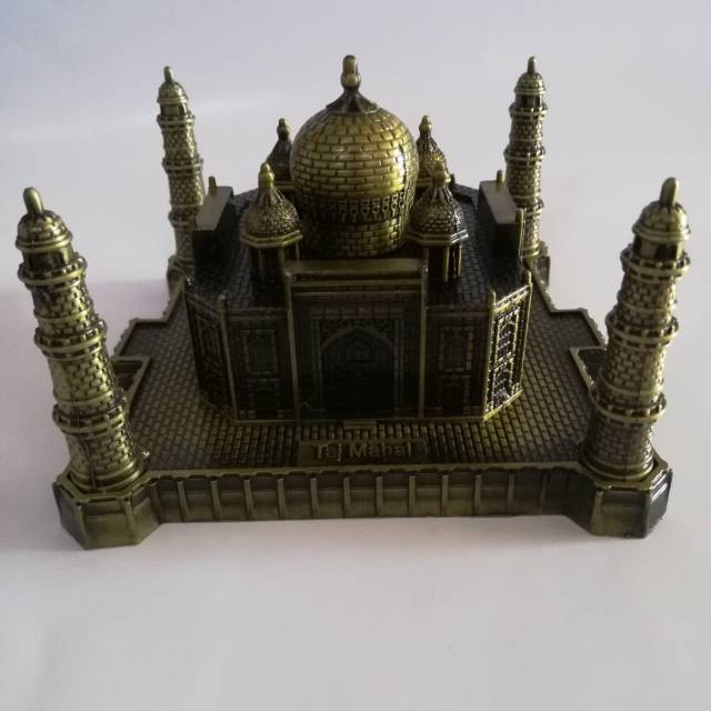 Jual Miniatur Taj Mahal India dengan bahan logam tebal berkwalitas ...