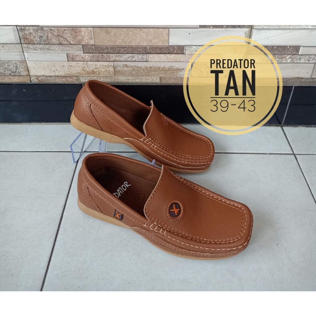 Jual Sepatu Slop Pria Kulit Sapi Asli Formal Informal COD Murah ...