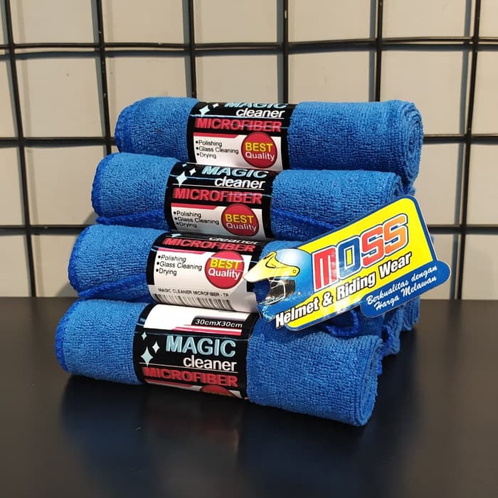 Jual Lap Microfiber Kain Lap 30x30cm Magic Cleaner Aman untuk Kaca Helm ...