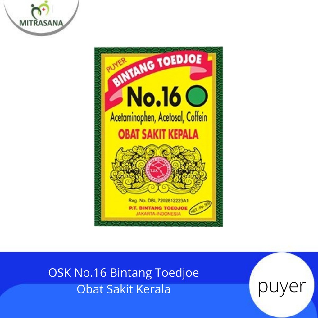 Jual Puyer Bintang Toedjoe No.16 Isi 12 Sct | Shopee Indonesia