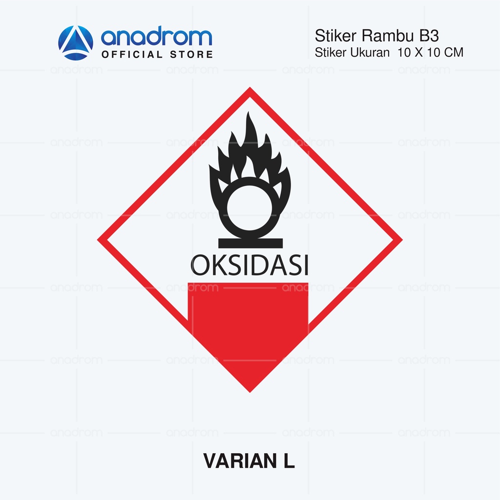 Jual Stiker Limbah B3 | Hazardous Material Sign | 10x10 cm & 25x25 cm ...