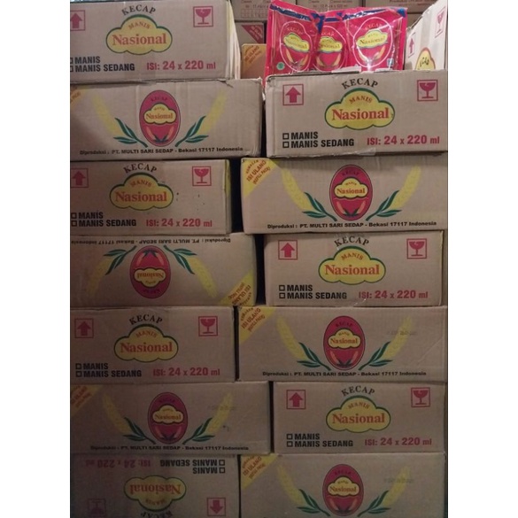 Jual KECAP MANIS NASIONAL 220 ML (1DUS @24PACK) | Shopee Indonesia