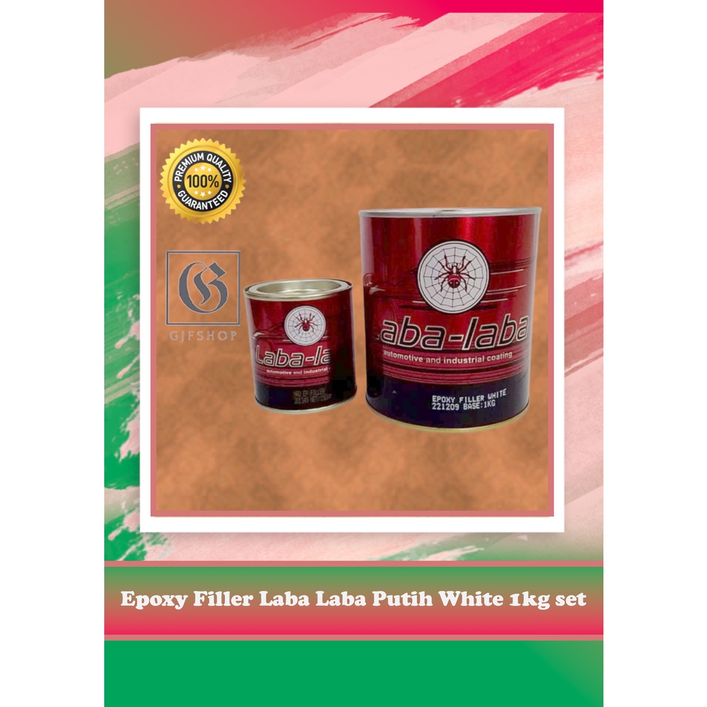Jual Epoxy Filler Laba Laba Putih White 1kg set | Shopee Indonesia