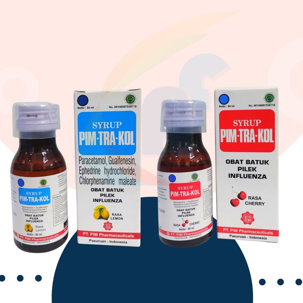 Jual PIMTRAKOL Syrup 60 ML Rasa Cherry Dan Lemon - Pim-Tra-Kol Sirup ...