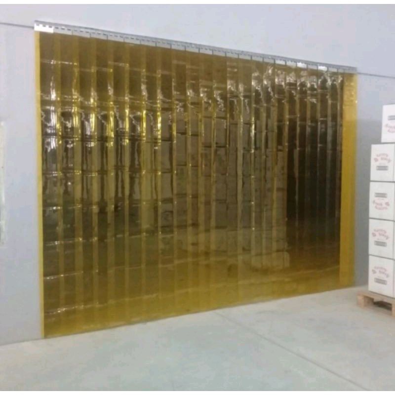 Jual pvc strip curtain 2mm 20cm x 50mtr ( bening transparan ) | Shopee ...
