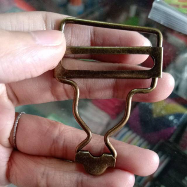 Jual Gesper overall / gesper kotak nikel silver | Shopee Indonesia