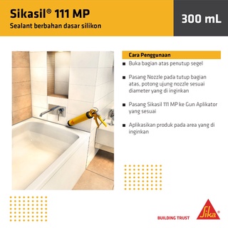 Jual Sika - Sikasil 111 Multi Purpose Sealant Silicone Lem Kaca Netral ...