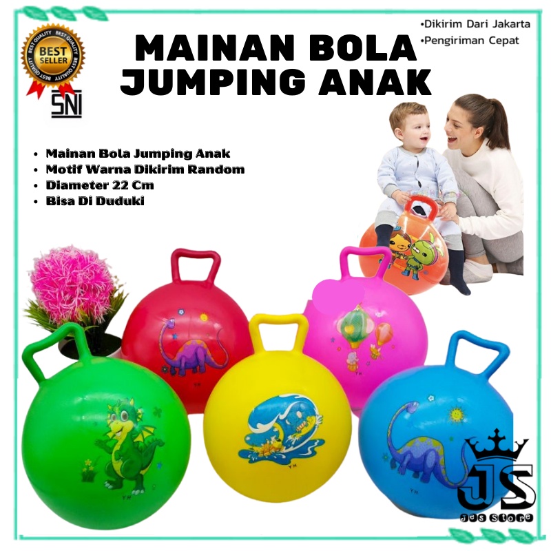 Jual Mainan Bola Lompat Jumping Ball Hop Ball Bahan karet Tebal Dan ...