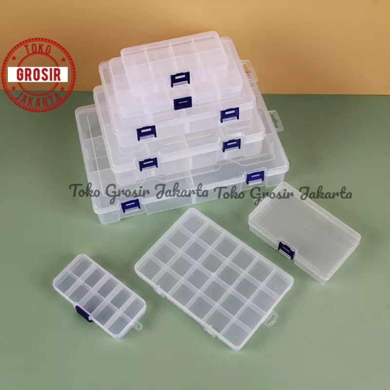 Jual Box Penyimpanan Manik Manik Sekat Box Storage Sekat | Shopee Indonesia