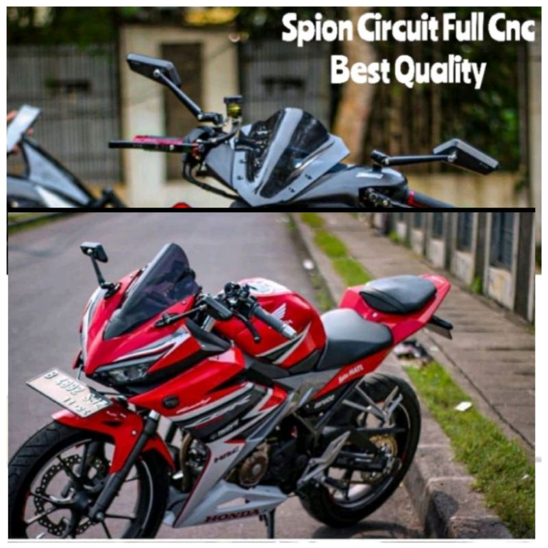 Jual SPION CIRCUIT kaca biru MODEL RIZOMA FULL CNC UNIVERSAL MOTOR ...