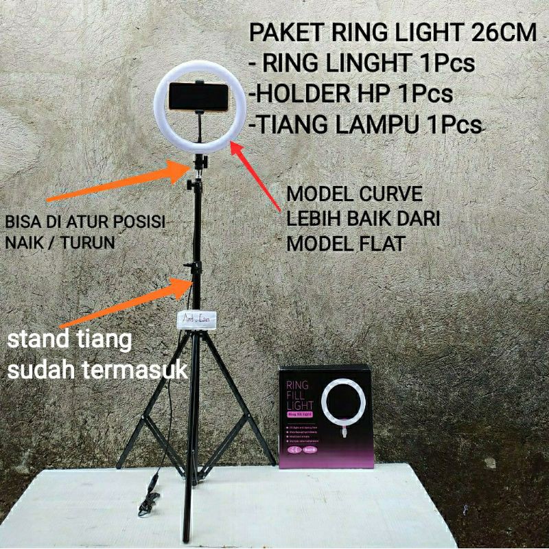Jual lampu led ring light ringlight studio foto beauty make up vloger ...