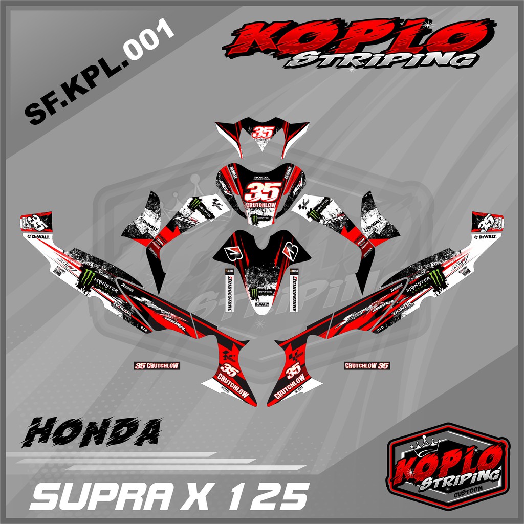 Jual Sticker Decal Full Body Supra X 125 - Sticker Decal Full Body ...