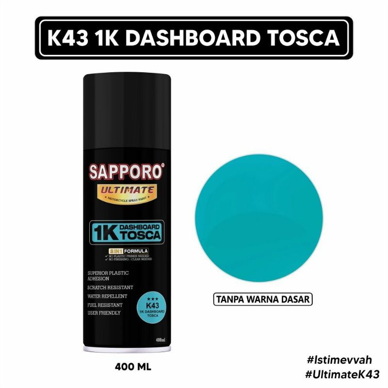 Jual Sapporo Ultimate K43 1K Dashboard Tosca / Cat Body Kasar / Cat ...
