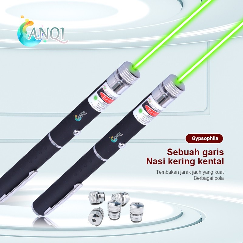 Jual ANQI SHOP Green Laser Pointer / Laser hijau pointer 5 mata / Hitam ...
