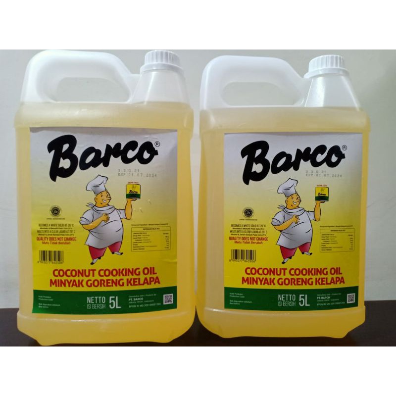 Jual Minyak Barco 5 liter / 5 lt / Minyak Goreng kelapa | Shopee Indonesia