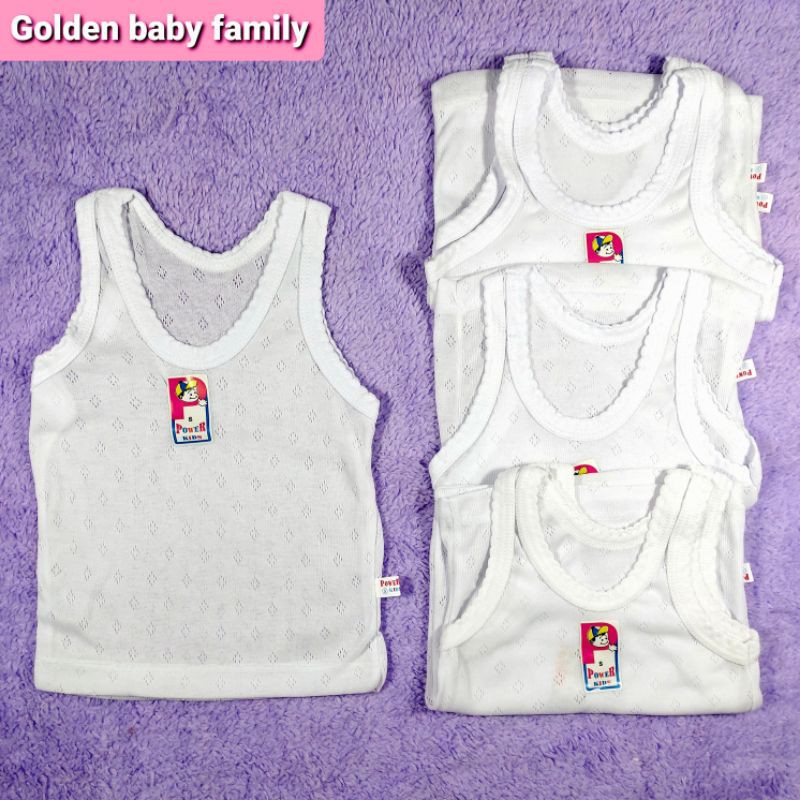 Jual 6 PCS SINGLET ANAK POWER KIDS PUTIH SIZE S-6L | Shopee Indonesia
